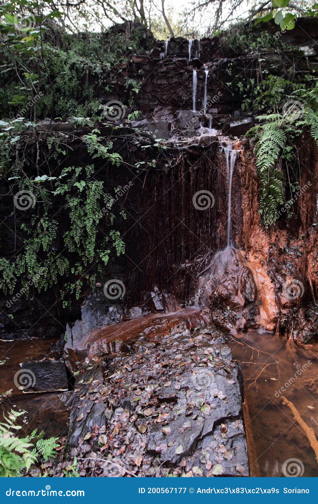 Small river waterfall stock image. Image of russia, outside - 200567177
