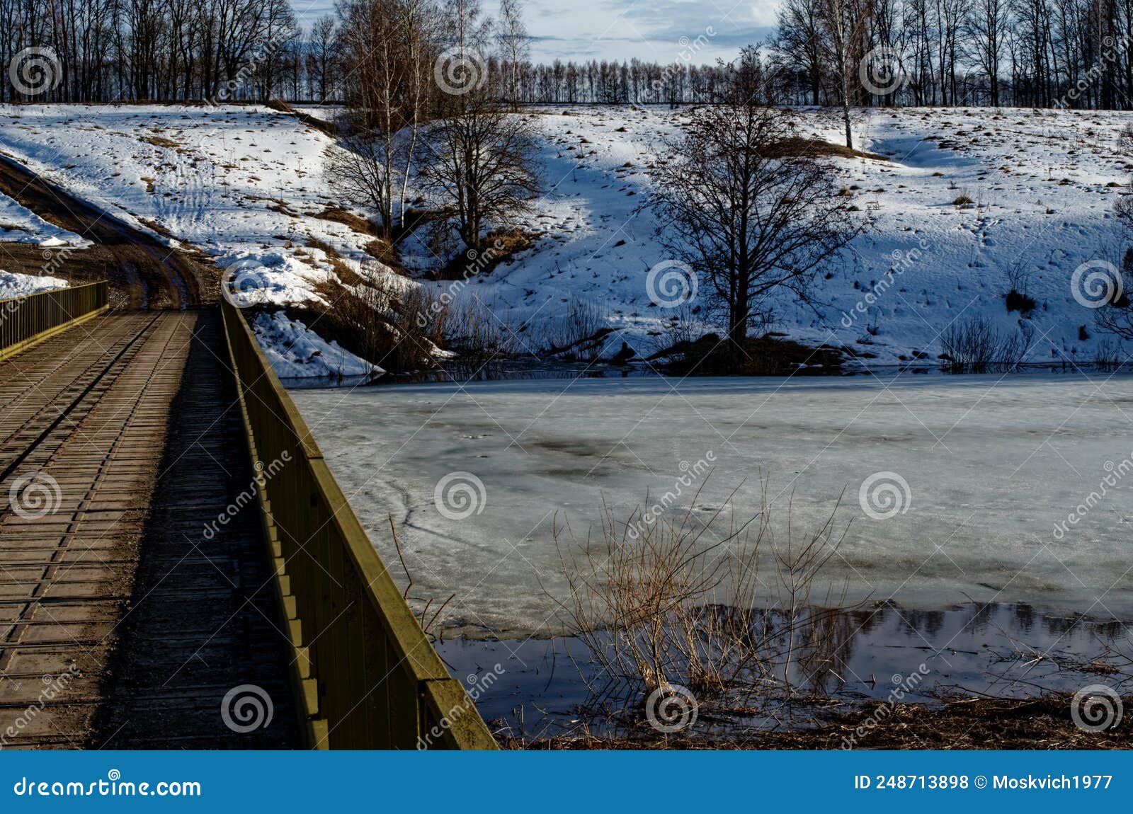 A Small Road Bridge Over the River Stock Photo - Image of ecology ...