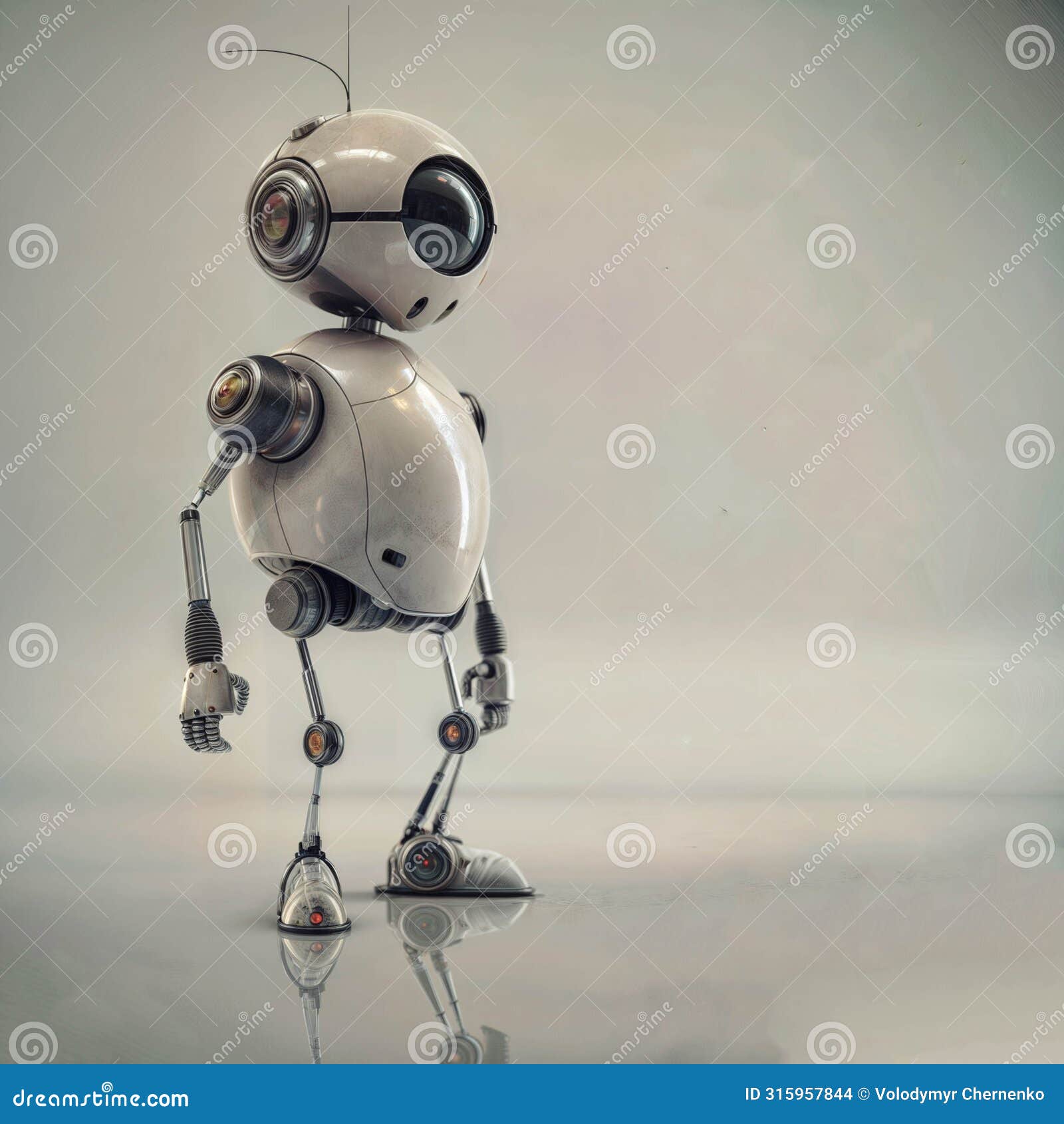 A small robot stock illustration. Illustration of cyber - 315957844
