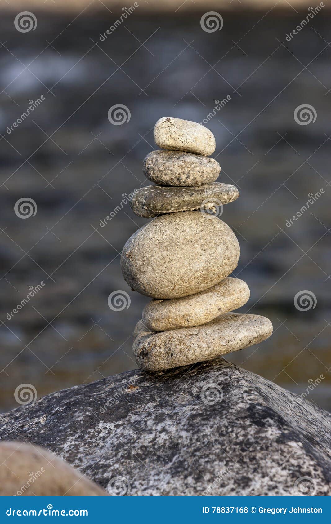 Small rock cairn. stock photo. Image of nature, stone - 78837168