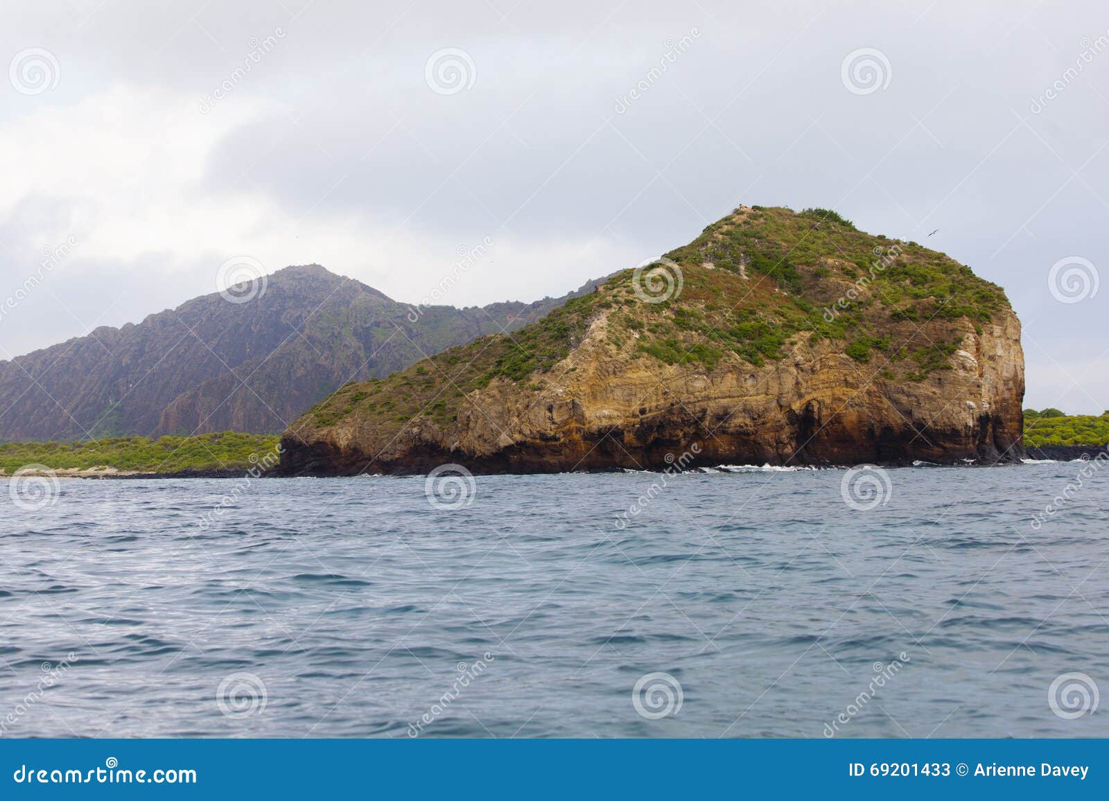 Small Rock Island in Galapagos Islands Stock Image - Image of island ...