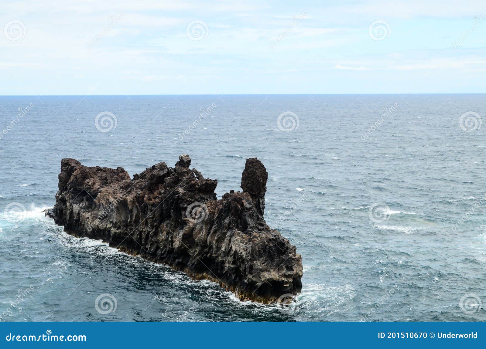 Small Rock Island stock photo. Image of remote, water - 201510670