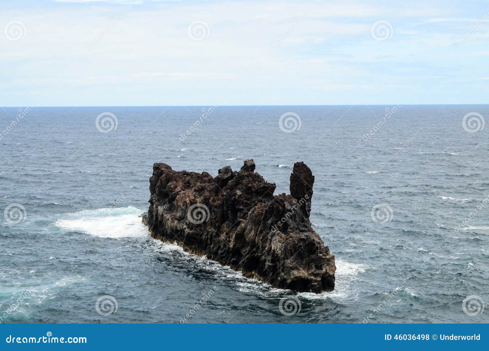 Small Rock Island stock photo. Image of wild, vocanic - 46036498
