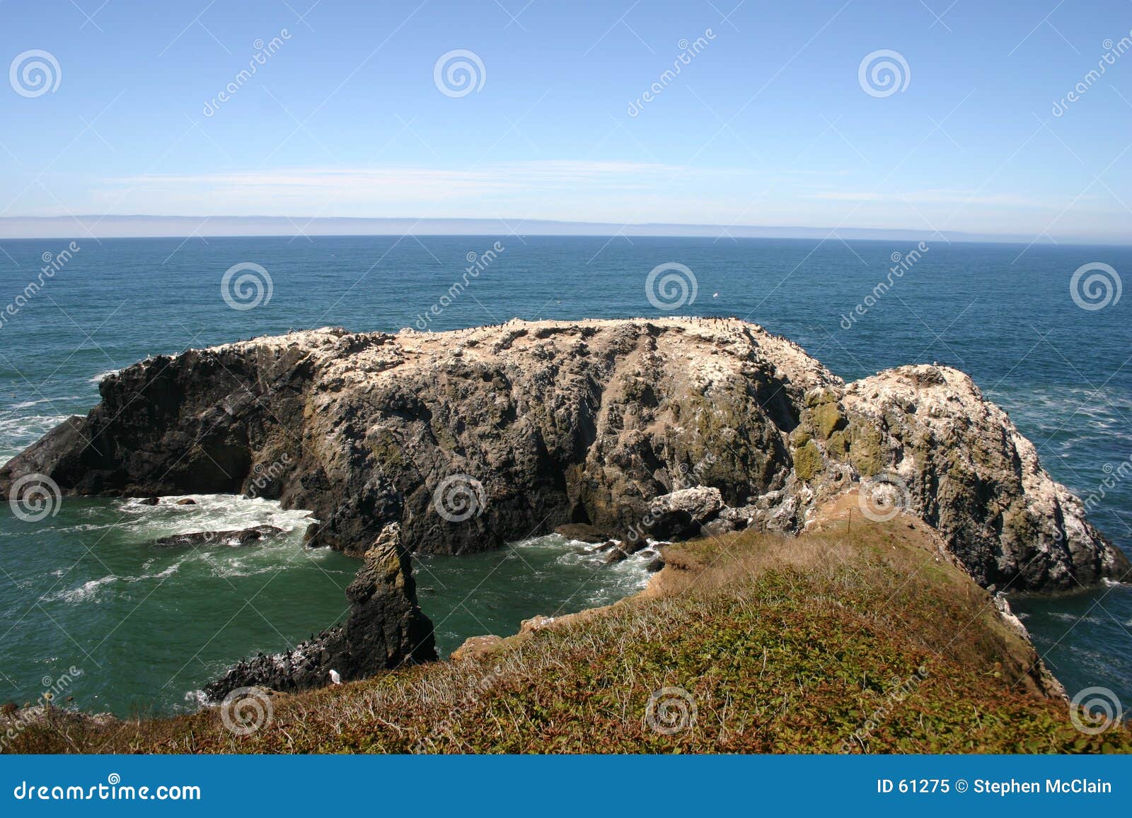 Small Rock Peninsula stock image. Image of rock, oregon - 61275
