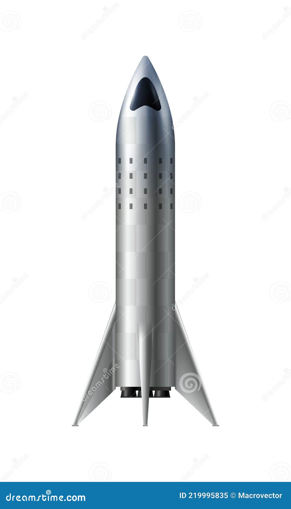 Rocket Realistic Icon stock vector. Illustration of mission - 219995835