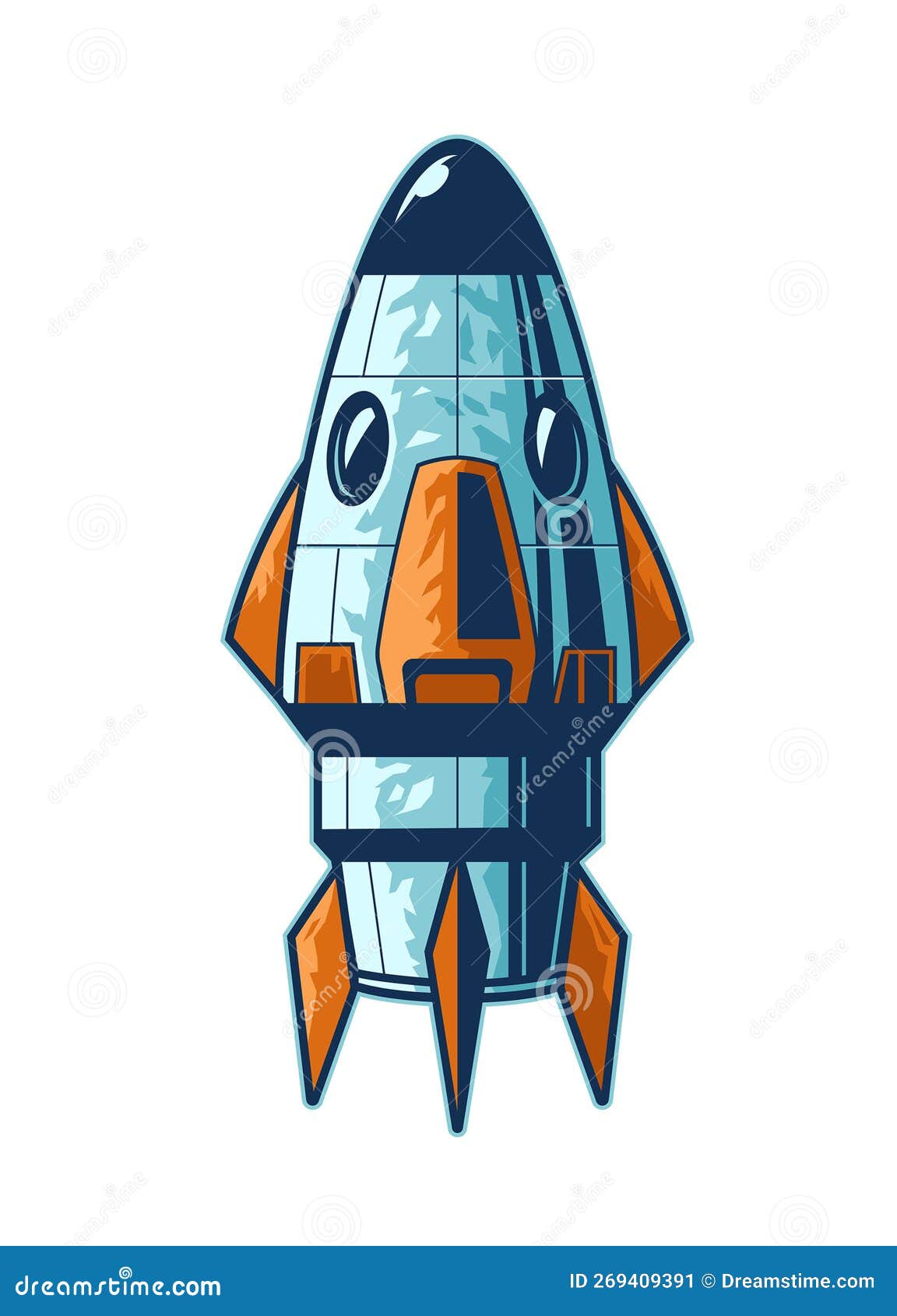 Small Rocket Space Ship Vehicle Stock Vector - Illustration of space ...