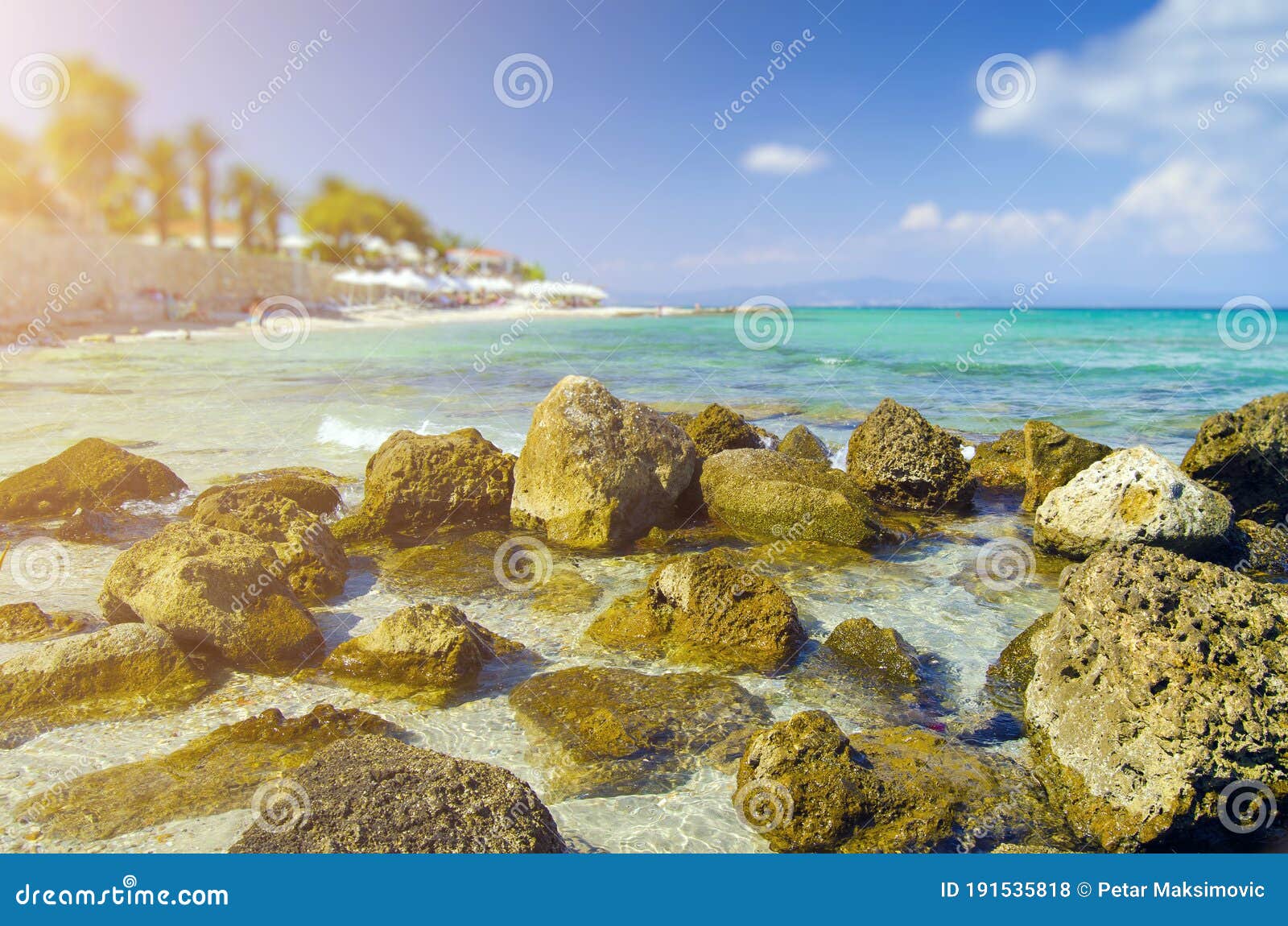 Small Rocks on the Colorful Beach Stock Photo - Image of sand ...
