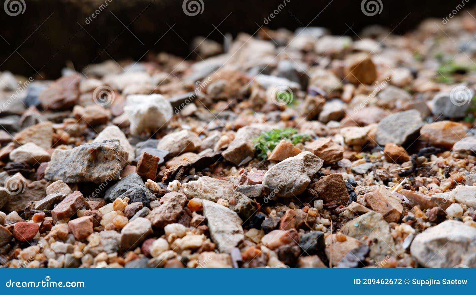 Small Rocks Mixed with Sand on the Ground. Stock Photo - Image of ...