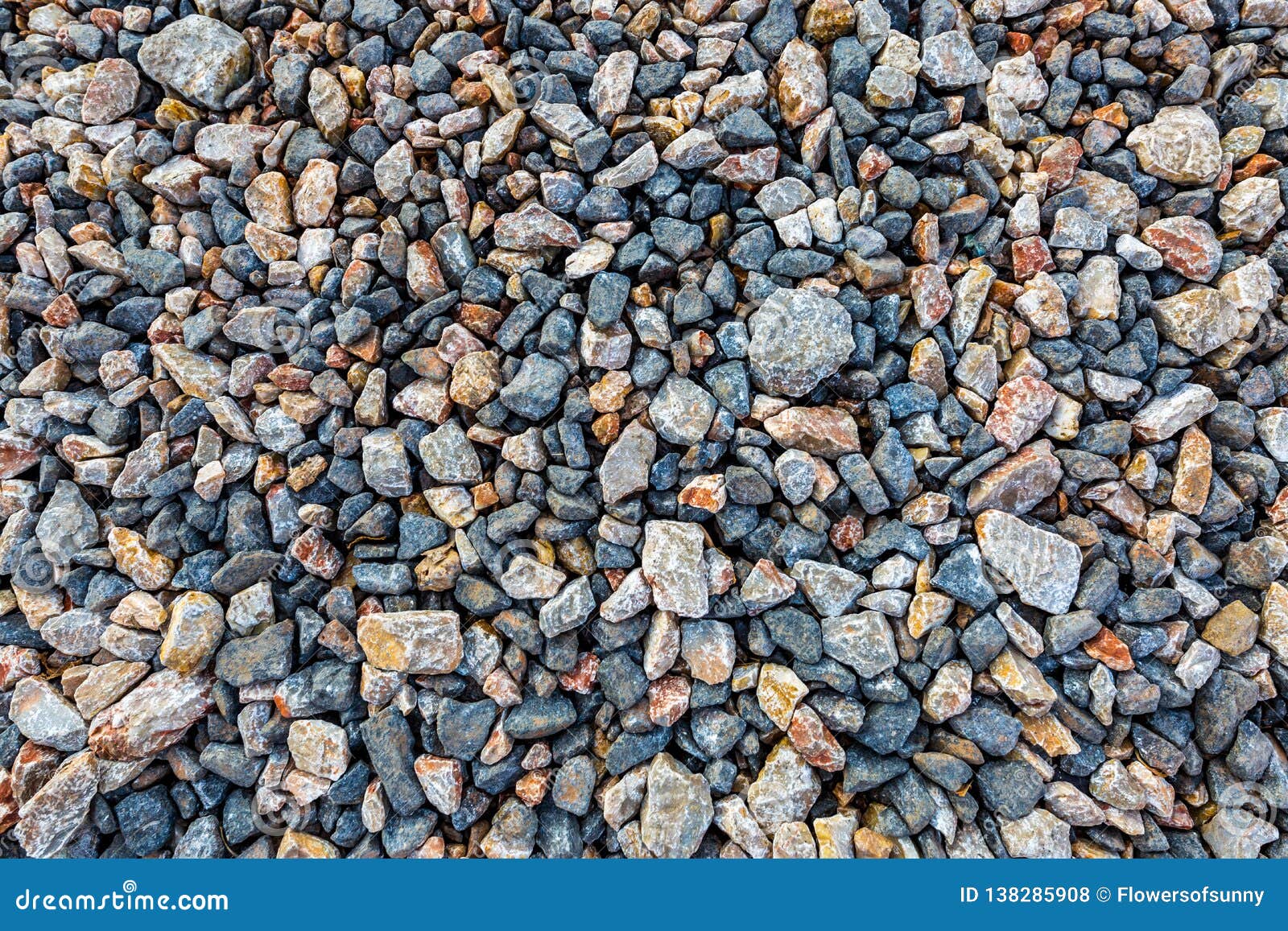 Small Rocks, Railroad Rocks. Natural Texture Background Stock Photo ...