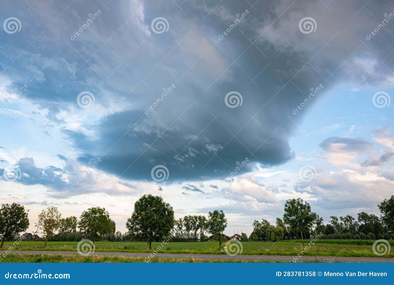 Small Rotating Storm with Little or No Precipitation Stock Photo ...