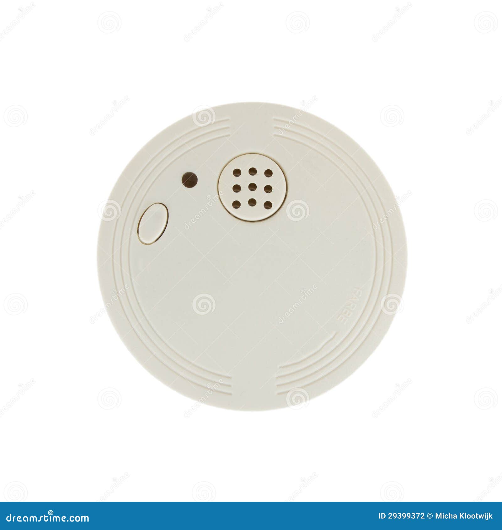 Small Round Battery Operated Device To Warn Residents of Fire, I Stock ...