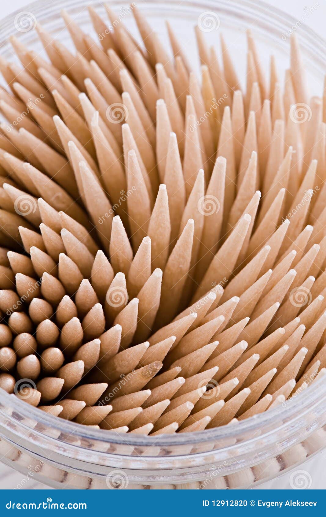 A Small Round Box of Toothpicks Macro Stock Photo - Image of large ...
