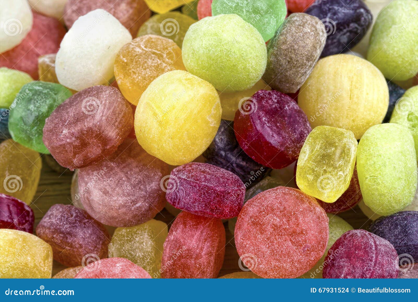 Small Round Colorful Candies Stock Photo - Image of delicious, fruit ...