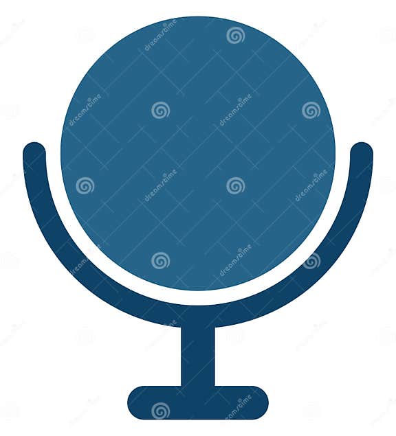 Small Round Mirror, Icon Icon Stock Vector - Illustration of decorative ...