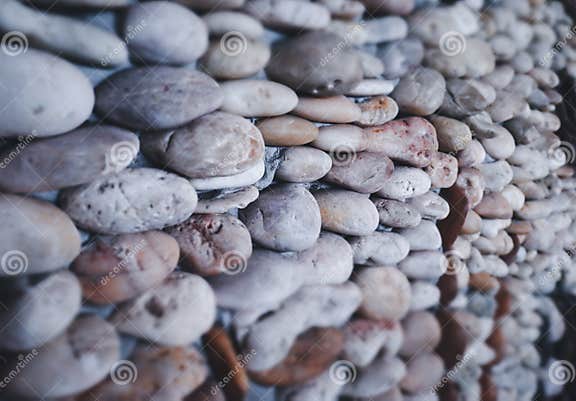 Small Round Stones Background. Stone Texture Stock Image - Image of ...