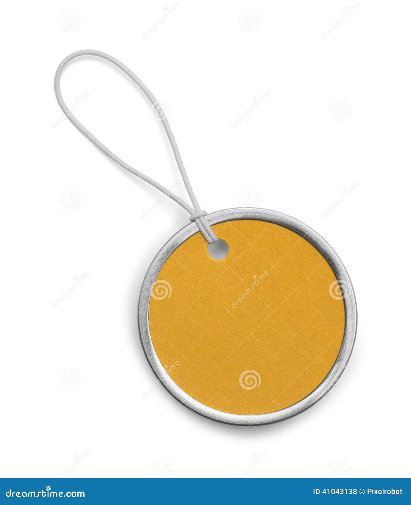 Small Round Yellow Tag stock photo. Image of banner, ideas - 41043138