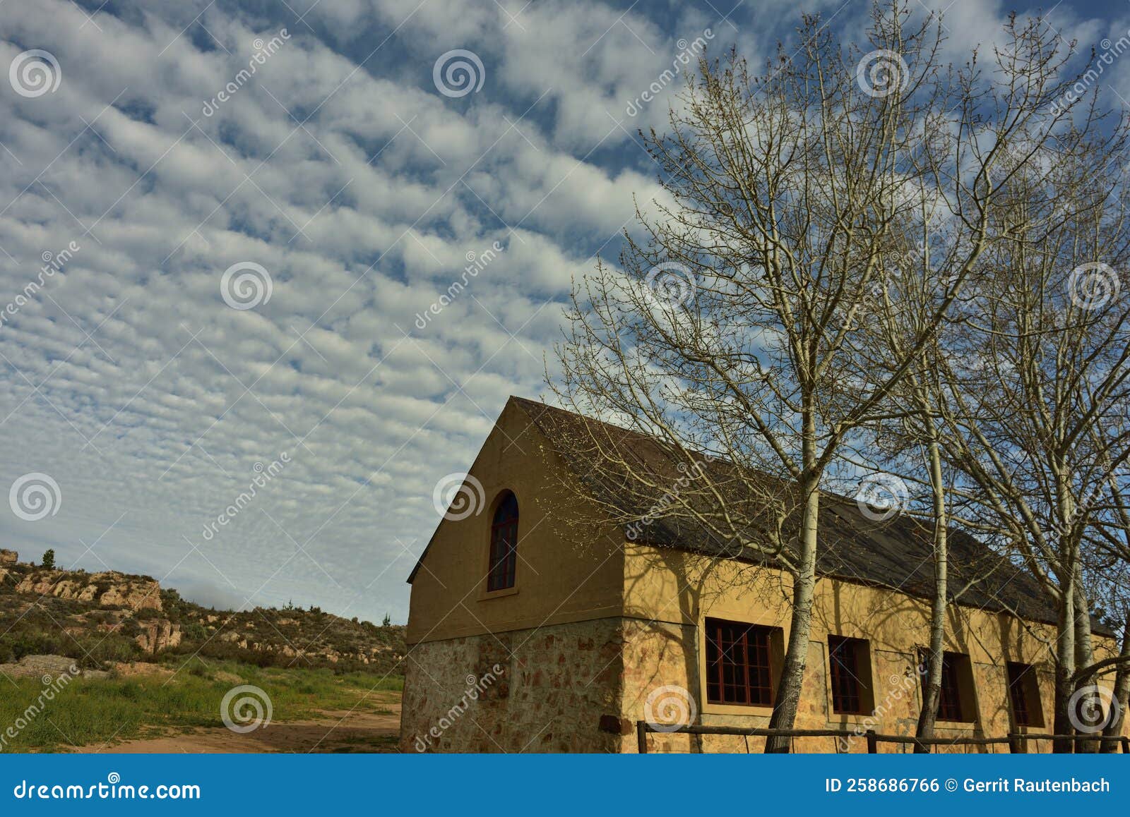 A Small Rural Chapel and Budding Tree in the Cederberg District Stock ...