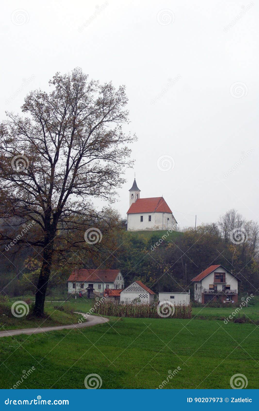 Small Rural Church in Croatia Stock Image - Image of catholic ...