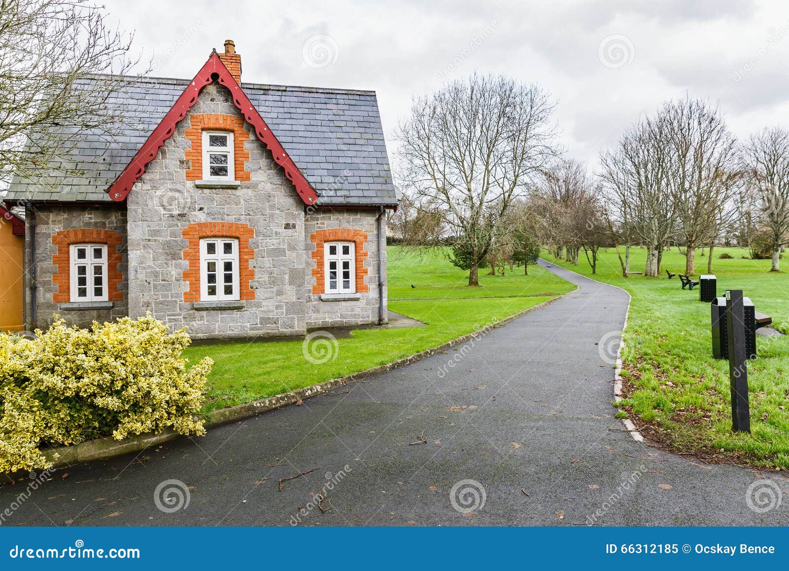 Small rural irish house stock image. Image of architecture - 66312185