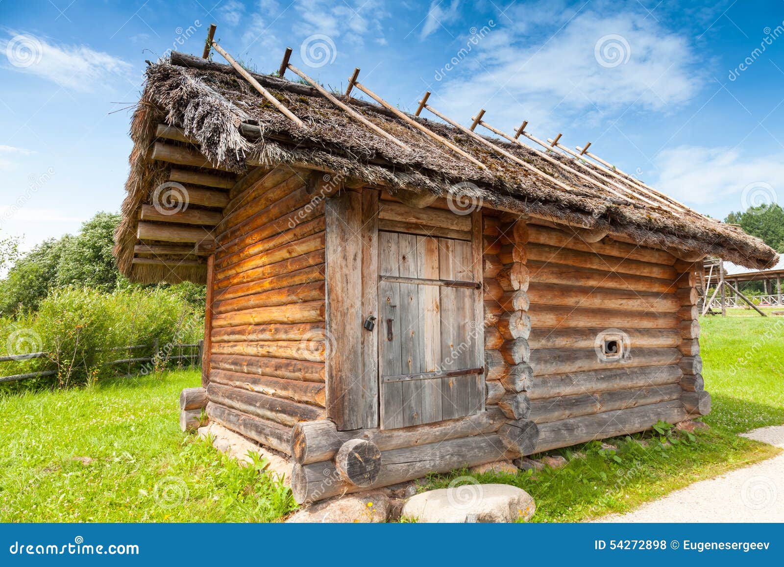 Small Rural Russian Bath Building in a Rural Courtyard Stock Photo ...
