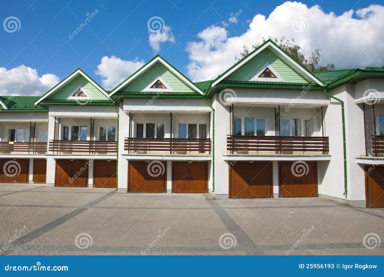 Small Russian Hotel stock image. Image of campers, linnoe - 25956193