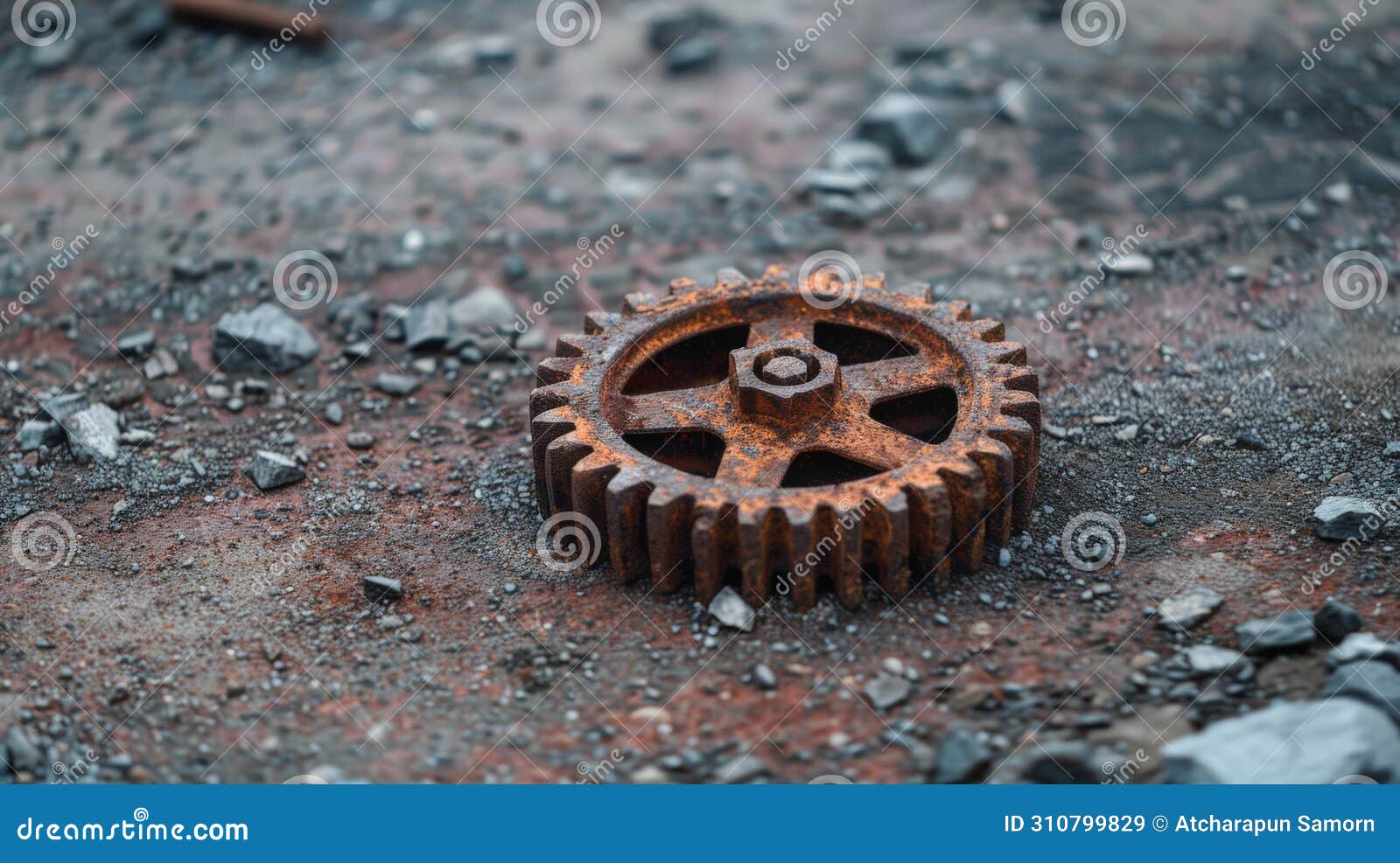 Small Rust Gear Wheel on the Ground, Rusty Gears Stock Image - Image of ...
