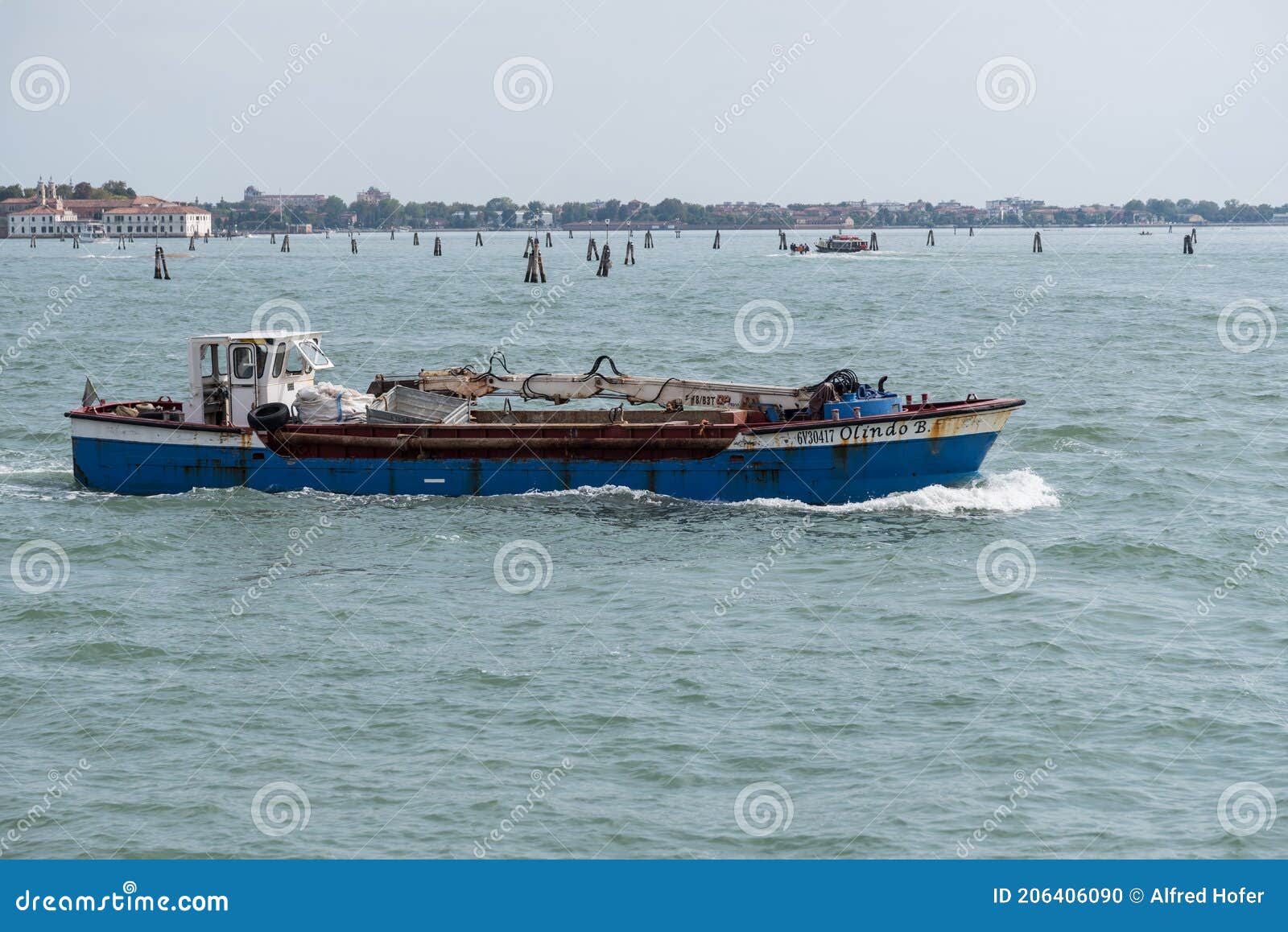 Small Rusty Cargo Ship by the Sea Editorial Image - Image of export ...