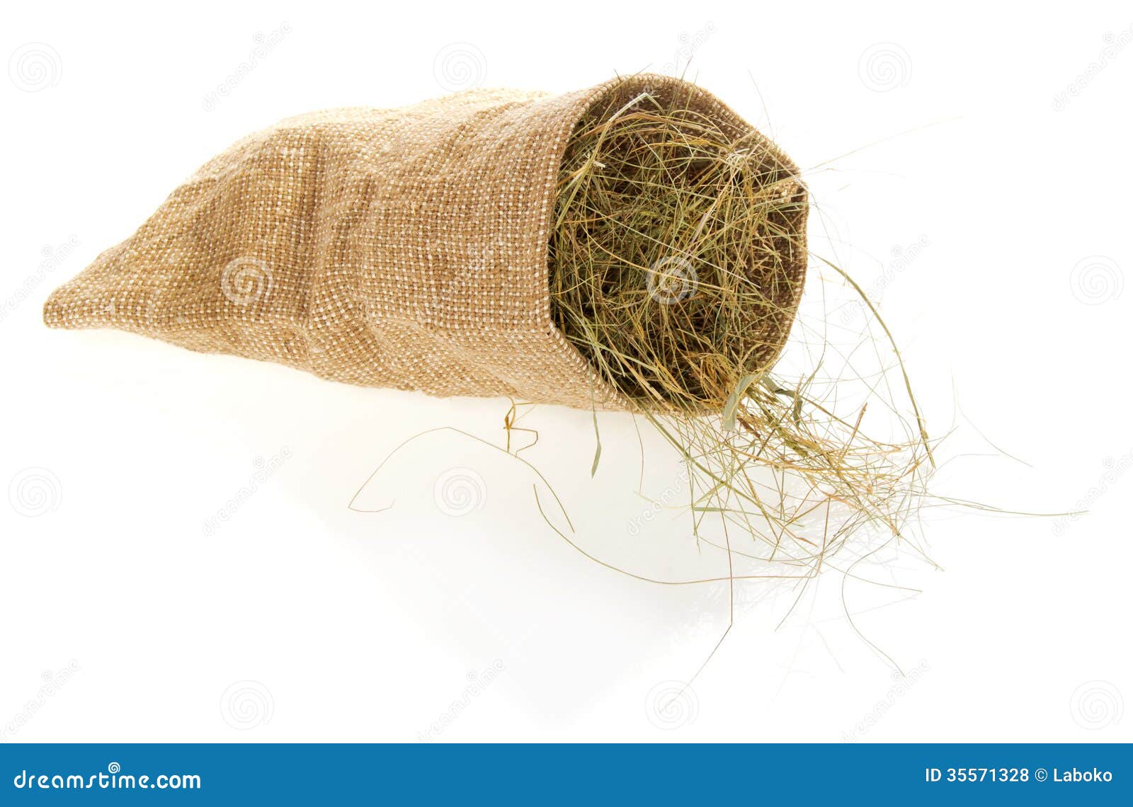 Small sack with the hay stock photo. Image of storage - 35571328