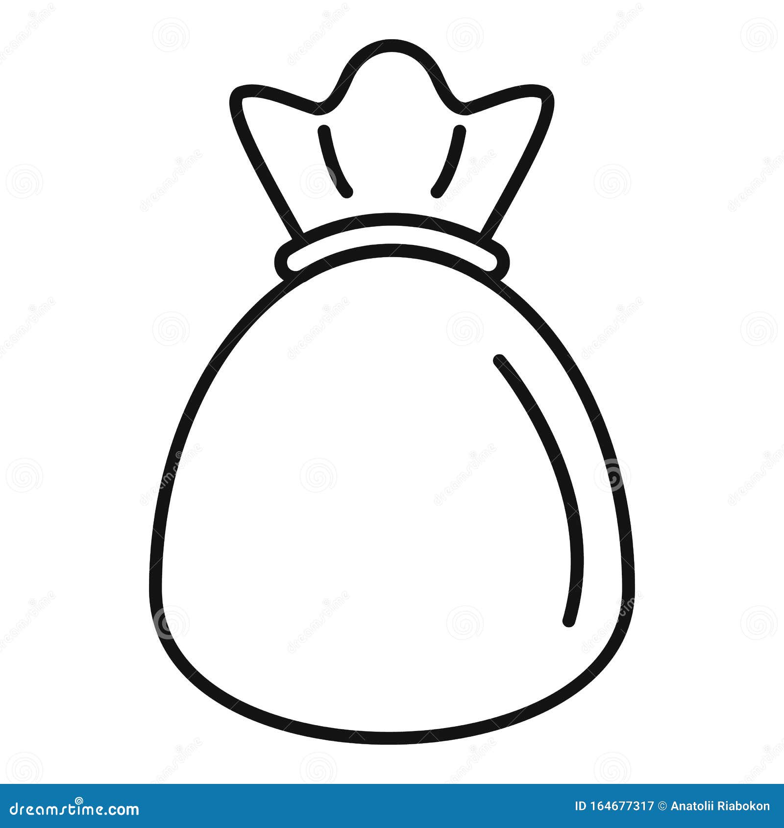 Sack Bag Icon With 90 Bonus Pictograms Vector Illustration ...