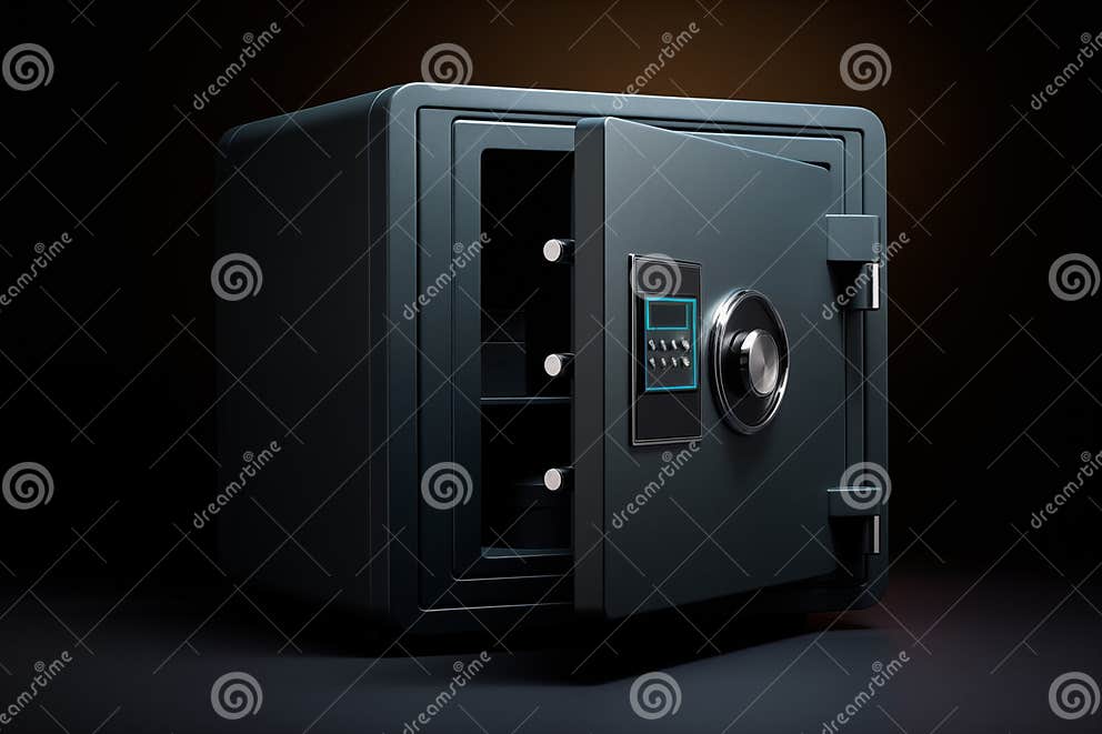 Small Safe Equipped with Biometric Fingerprint Recognition. Generative ...