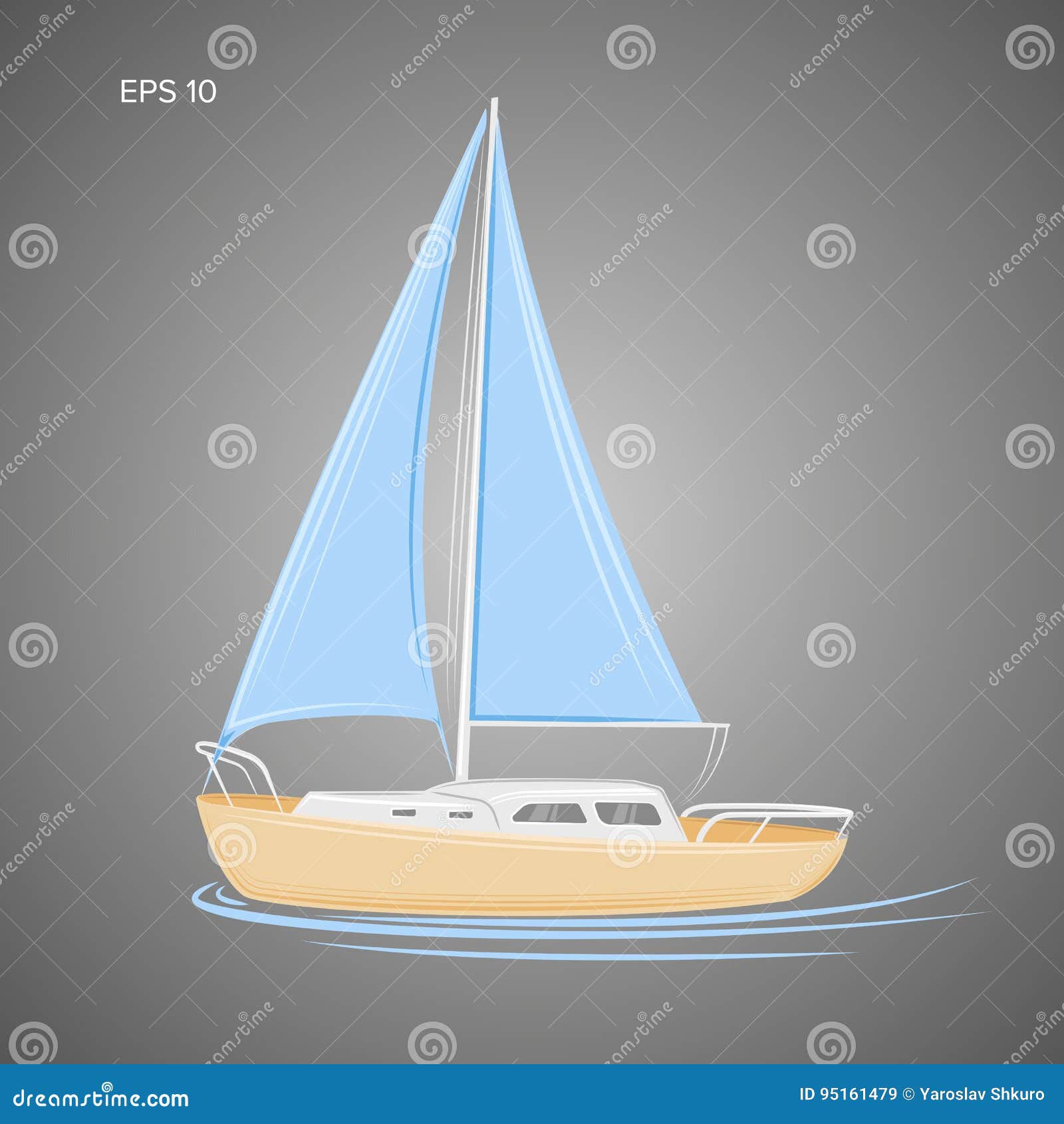 Sailboat Vector Logo | CartoonDealer.com #138409315