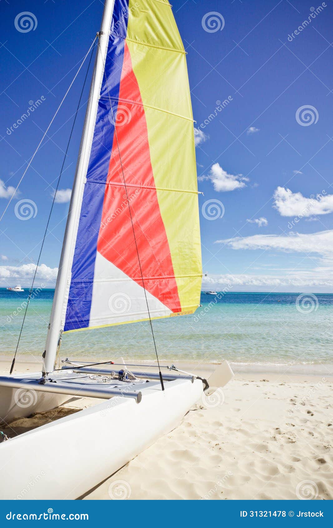 Small sailing catamaran stock photo. Image of boating - 31321478