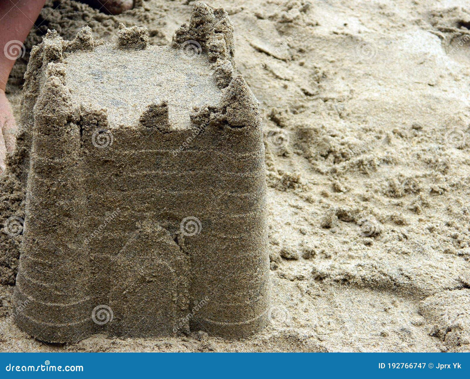 Small Sand Castle stock image. Image of travelling, litle - 192766747