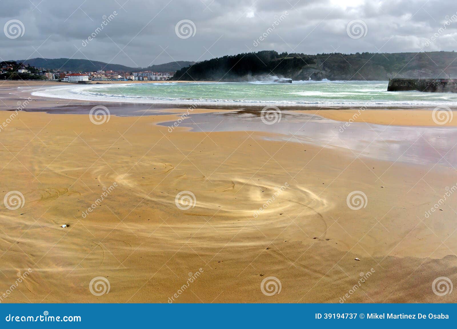 Small sandstorm on beach stock image. Image of sandspout - 39194737