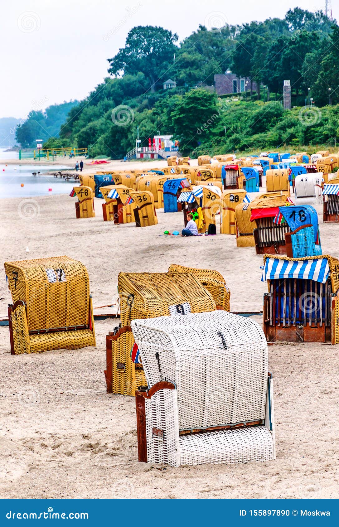 The Small Sandy Beach of the Kiel-Schilksee, Germany Stock Photo ...