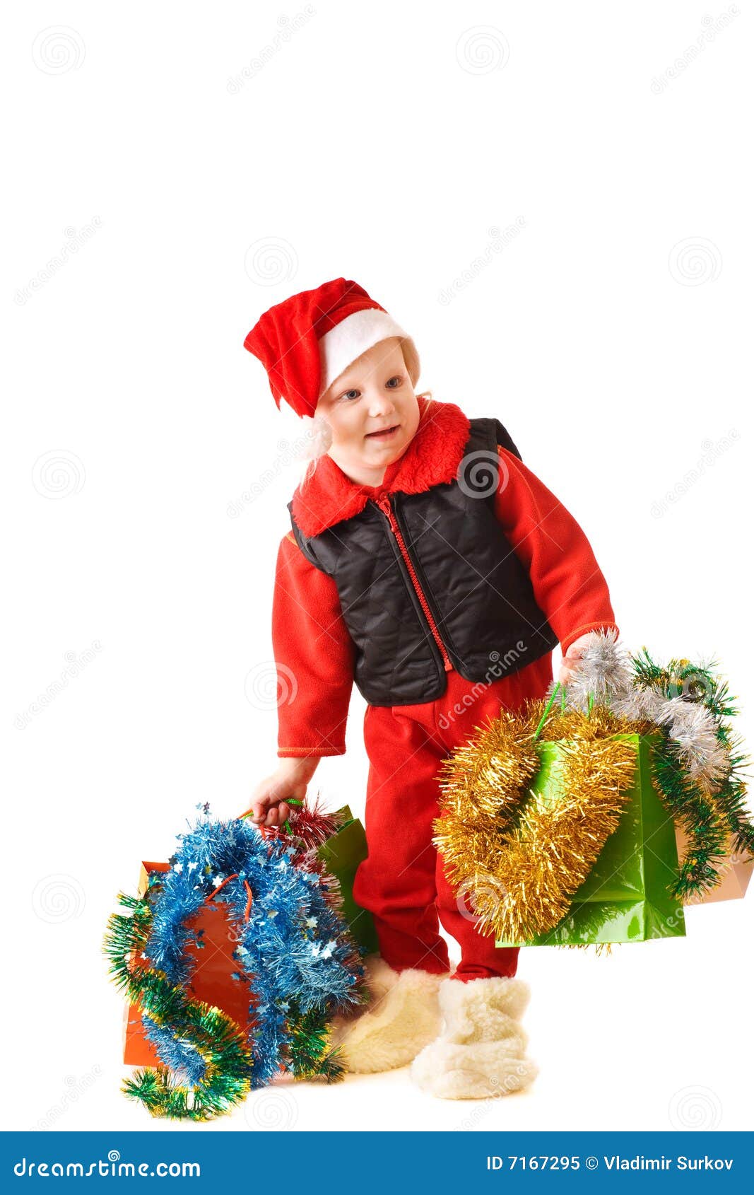 Small Santa stock image. Image of happiness, beautiful - 7167295