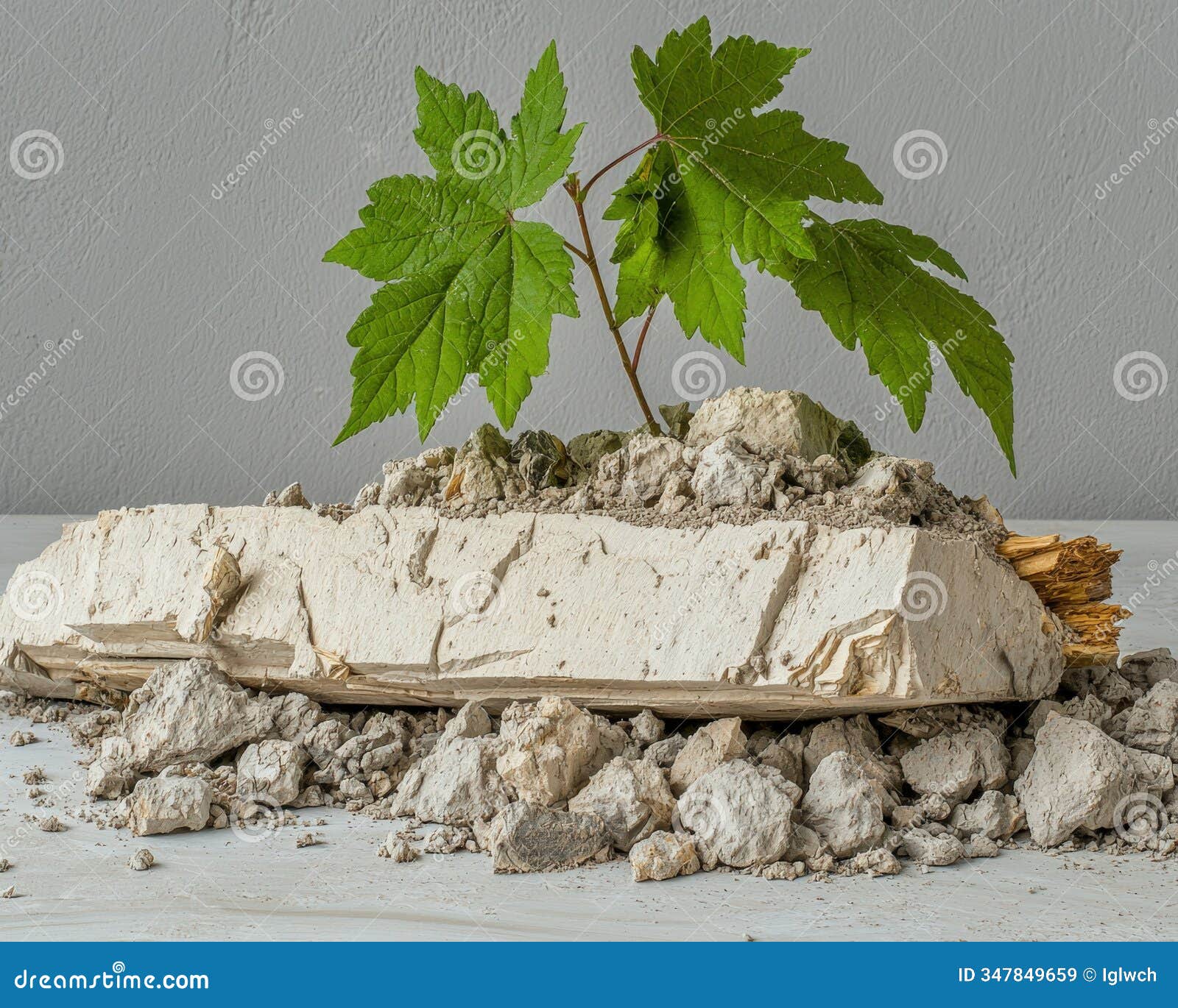 Small Sapling Emerging from Soil Symbolizes Growth and Environmental ...