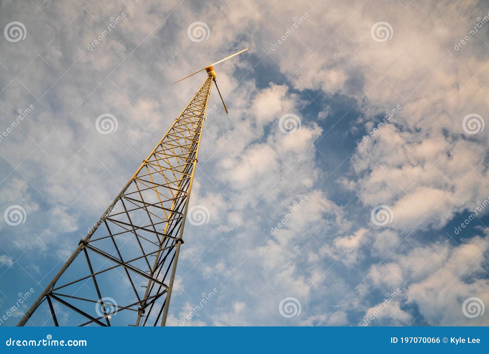 Small Scale Electric Wind Turbine Stock Photo - Image of alternative ...