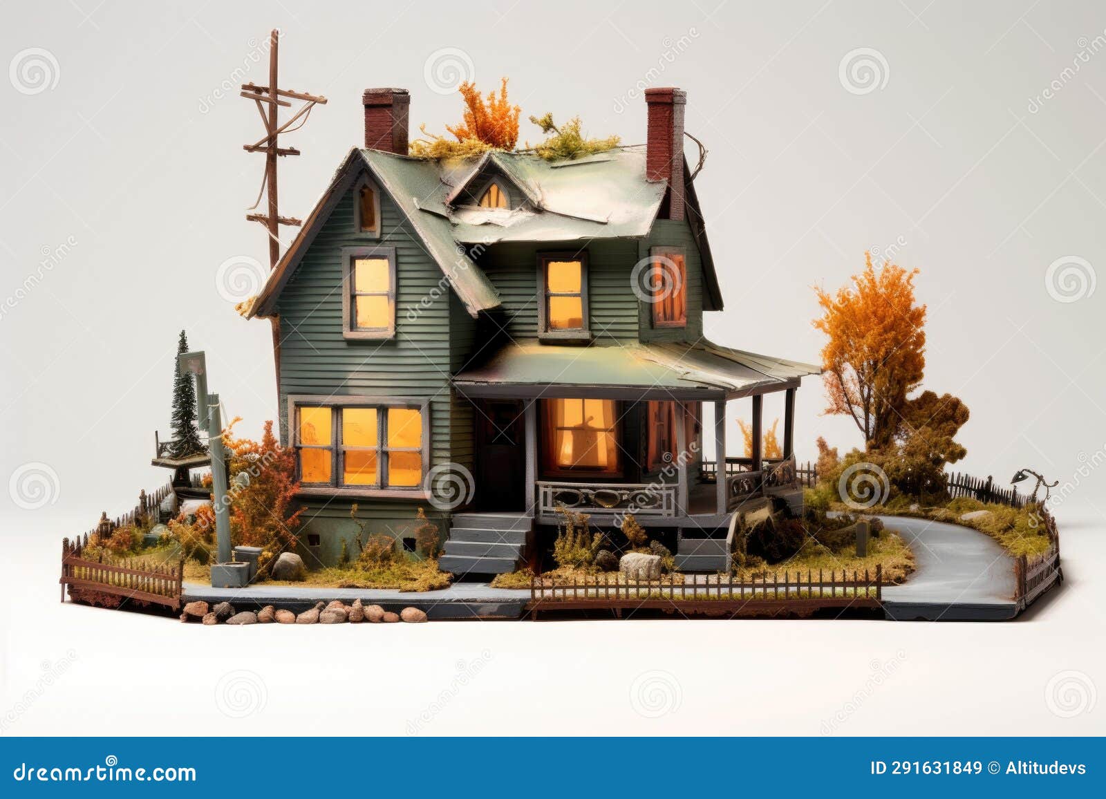 A Small Scale Model of a House on a Tax Form Stock Image - Image of ...