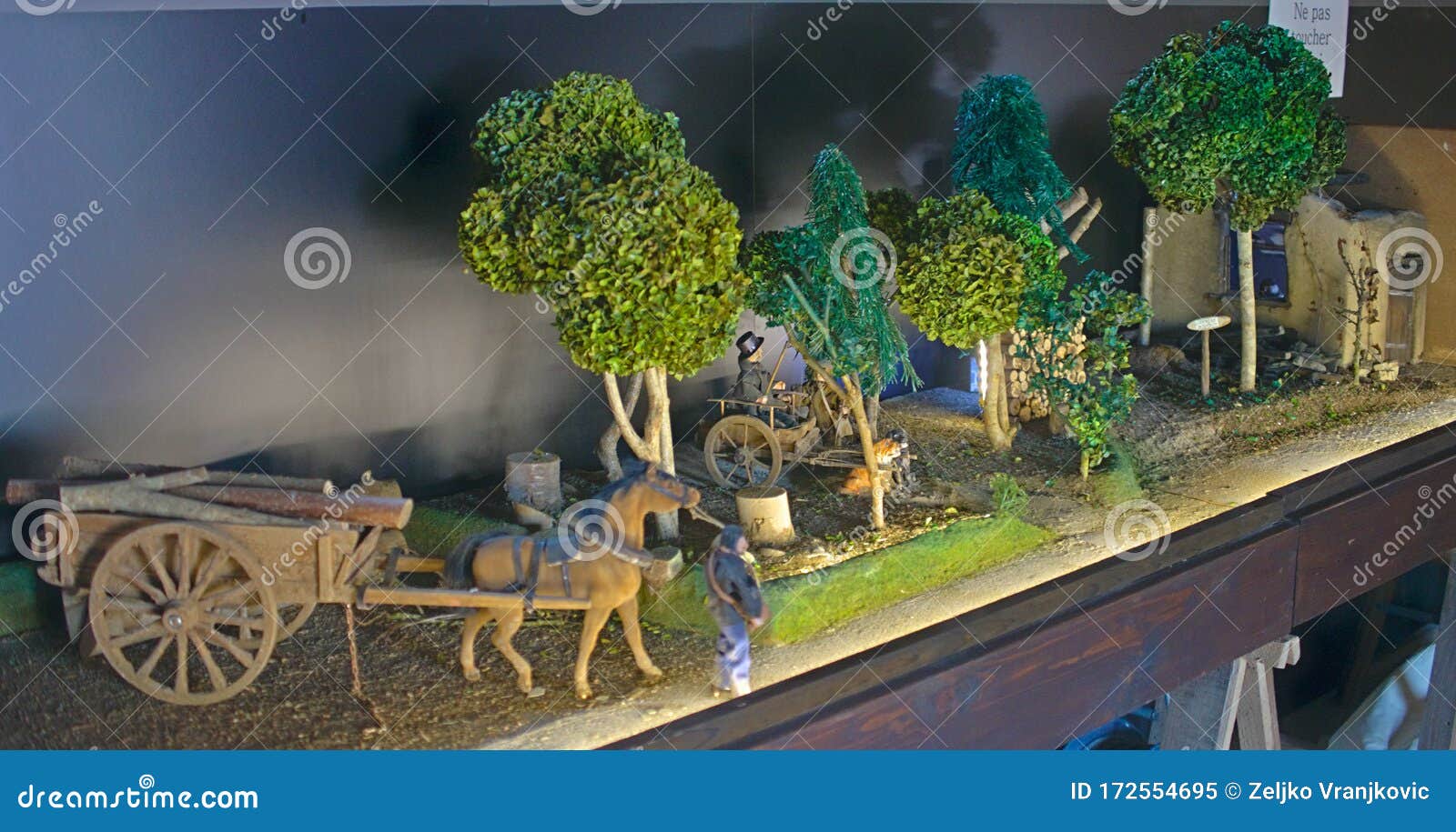 Small Scale Model Representing Middle Age Life Stock Image - Image of ...