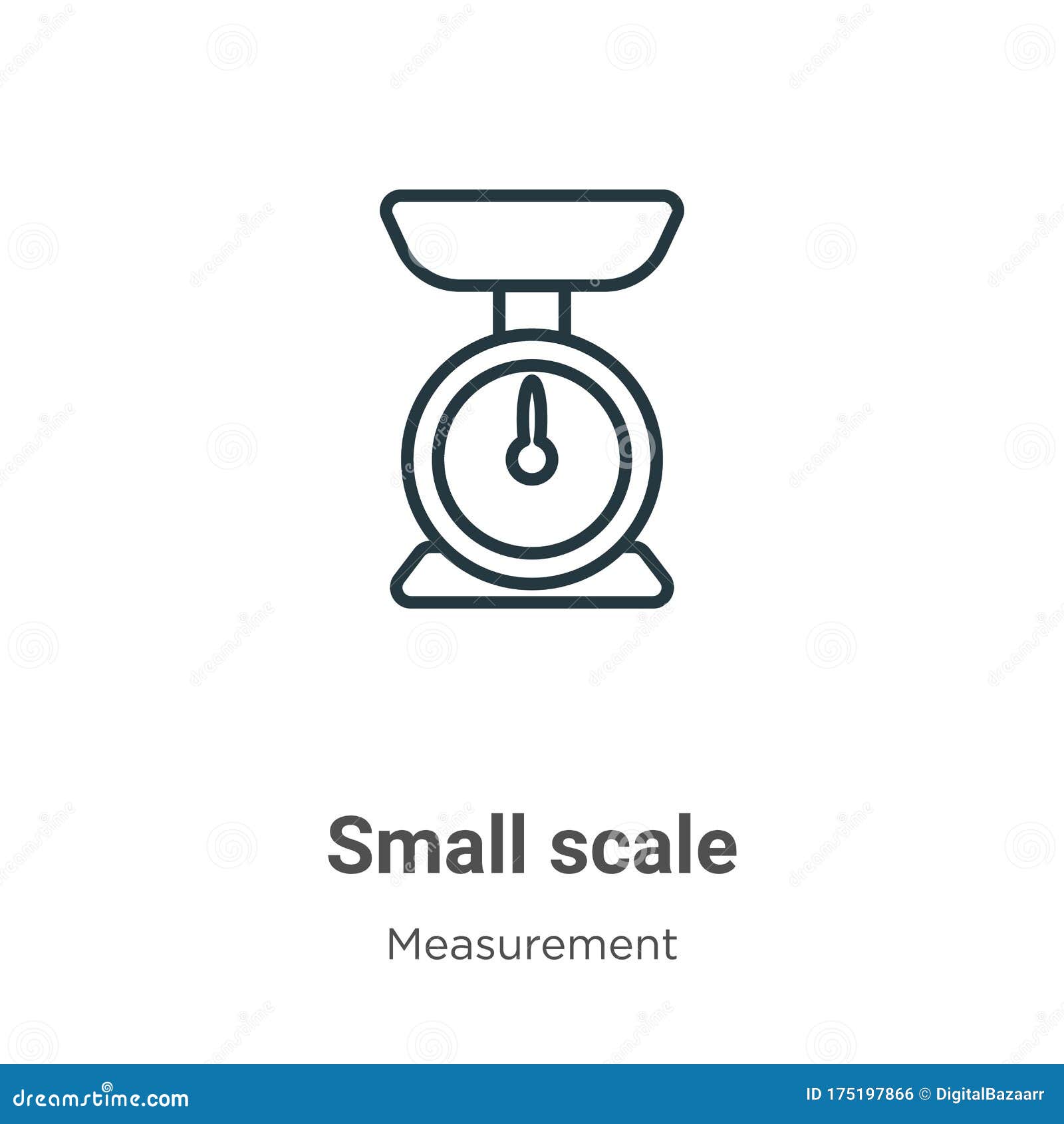 Small Scale Outline Vector Icon. Thin Line Black Small Scale Icon, Flat ...