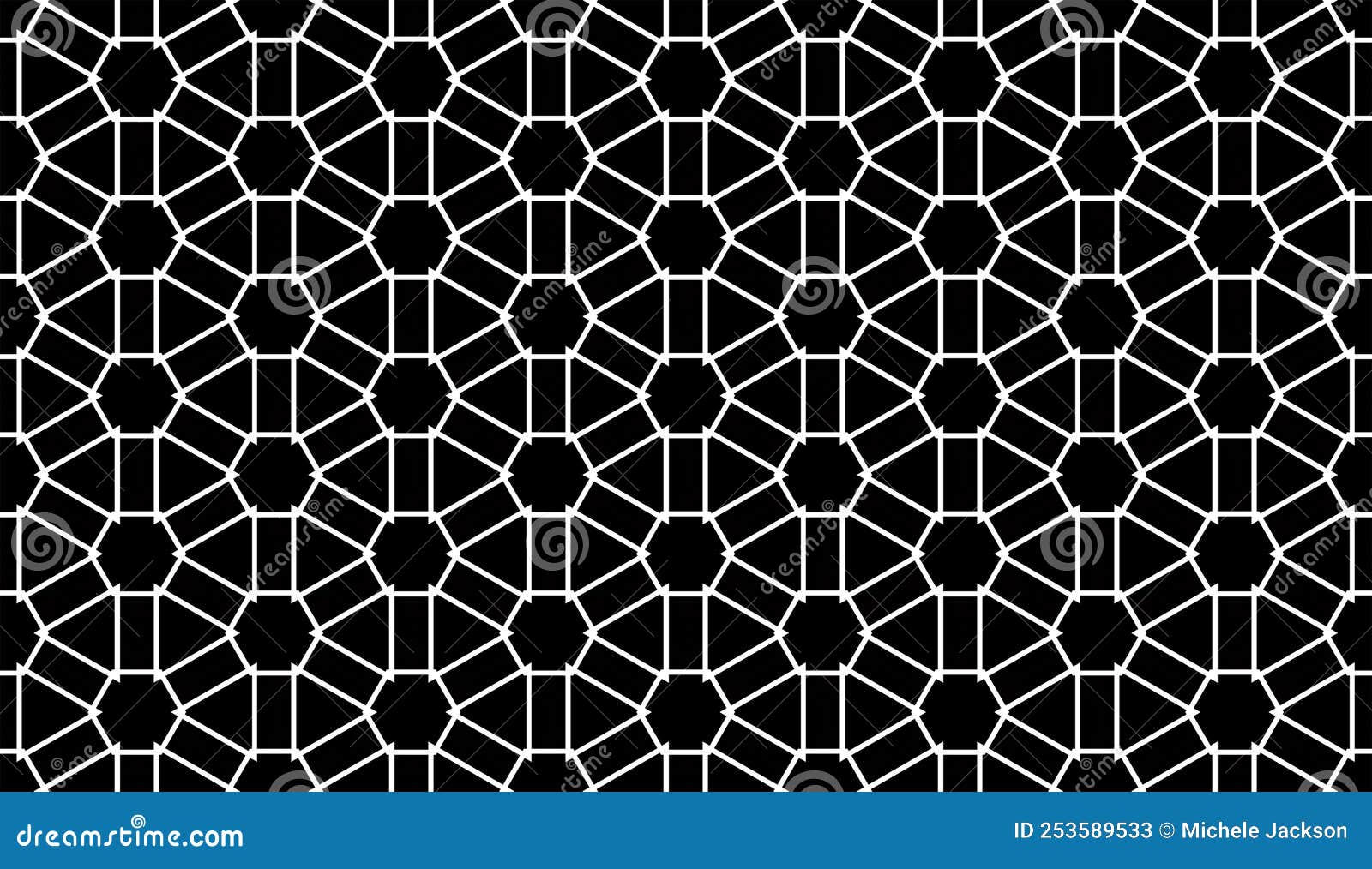 Small Scale Seamless Repeat Pattern in Black and White Stock ...