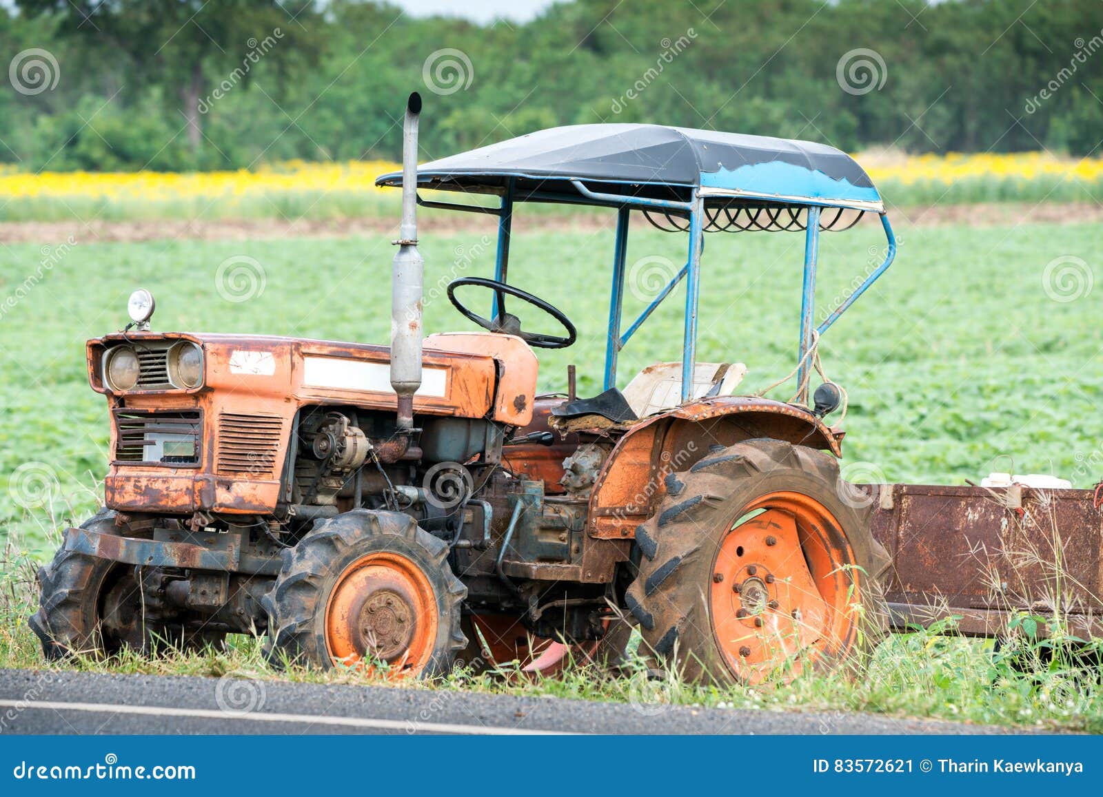Small scale tractor stock image. Image of industry, machinery - 83572621