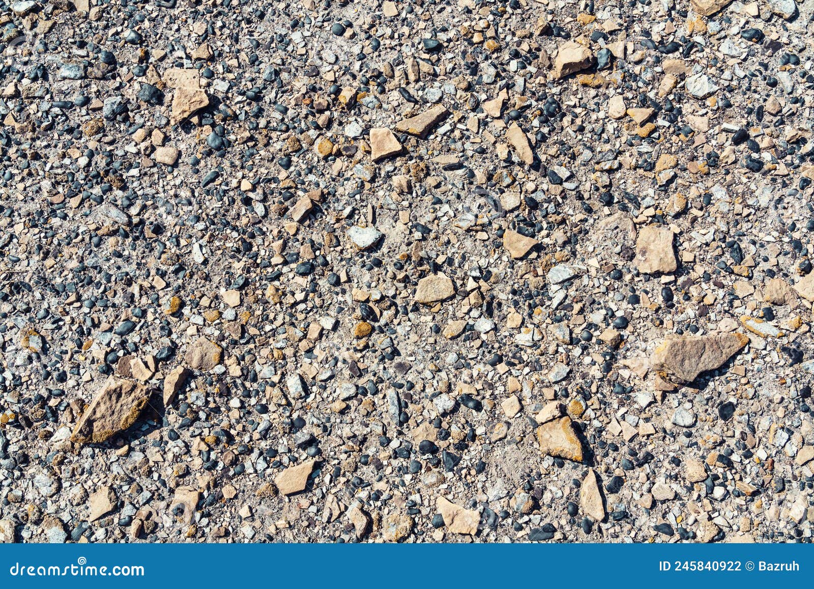 Small Scattered Stones on the Ground Stock Photo - Image of closeup ...