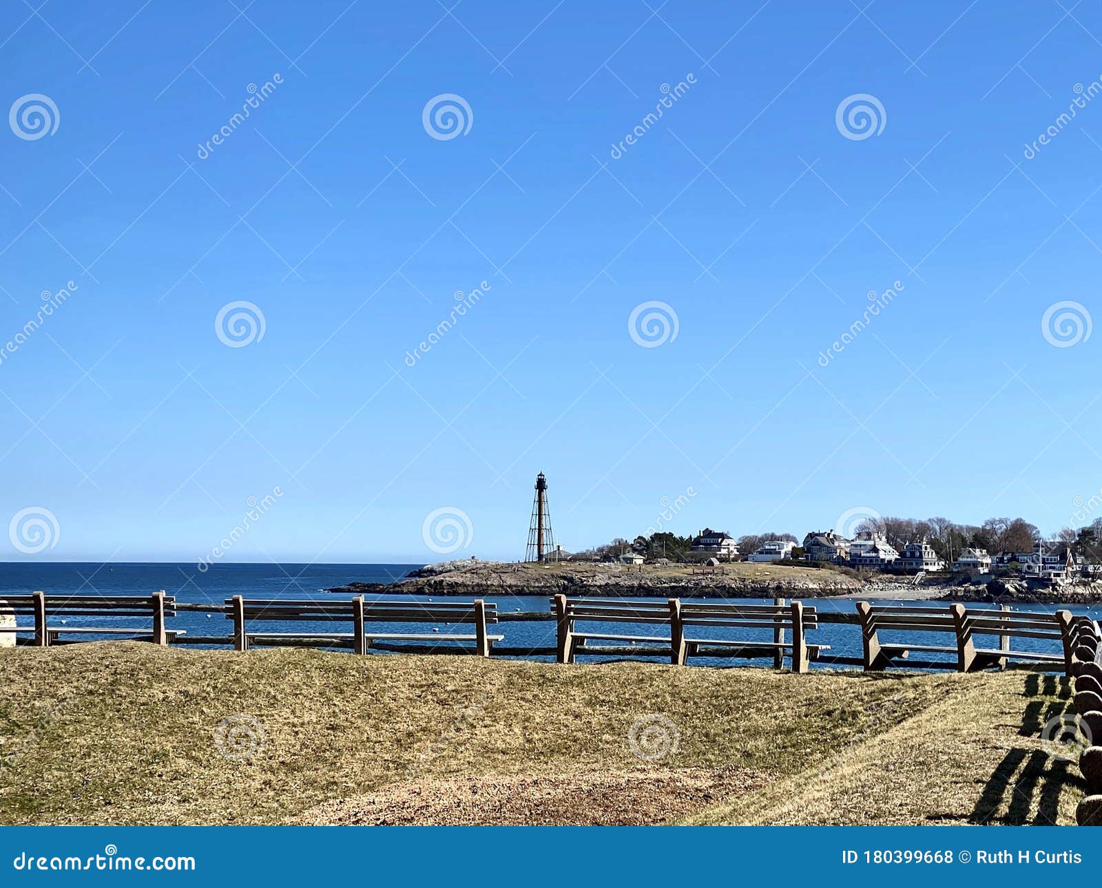 Open Space at Fort Sewall in Marblehead MA Stock Photo - Image of ...