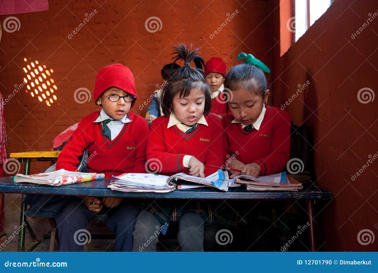 In small school editorial image. Image of learning, kathmandu - 12701790