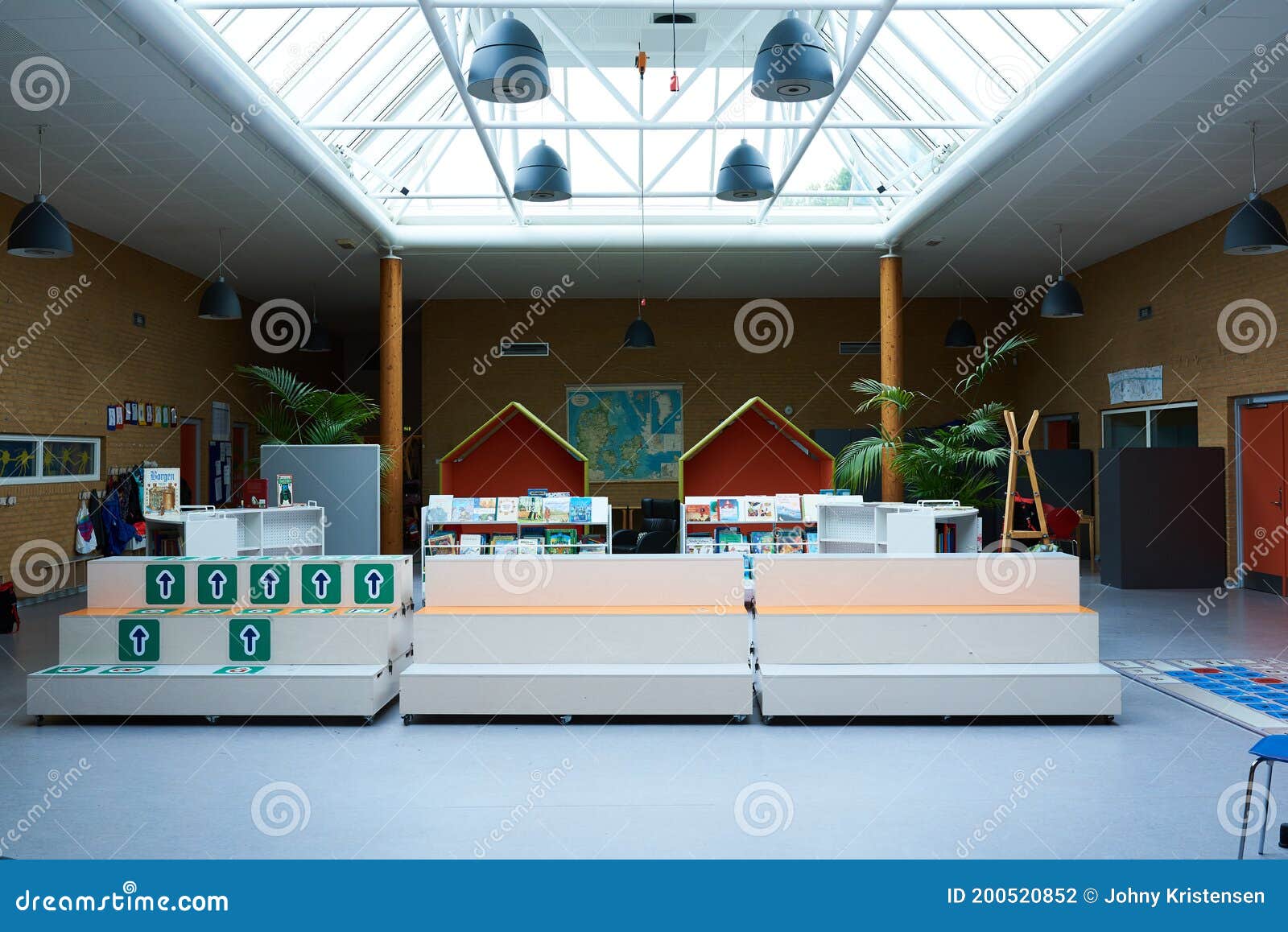 A Small School Library with Seating and Books Editorial Photography ...