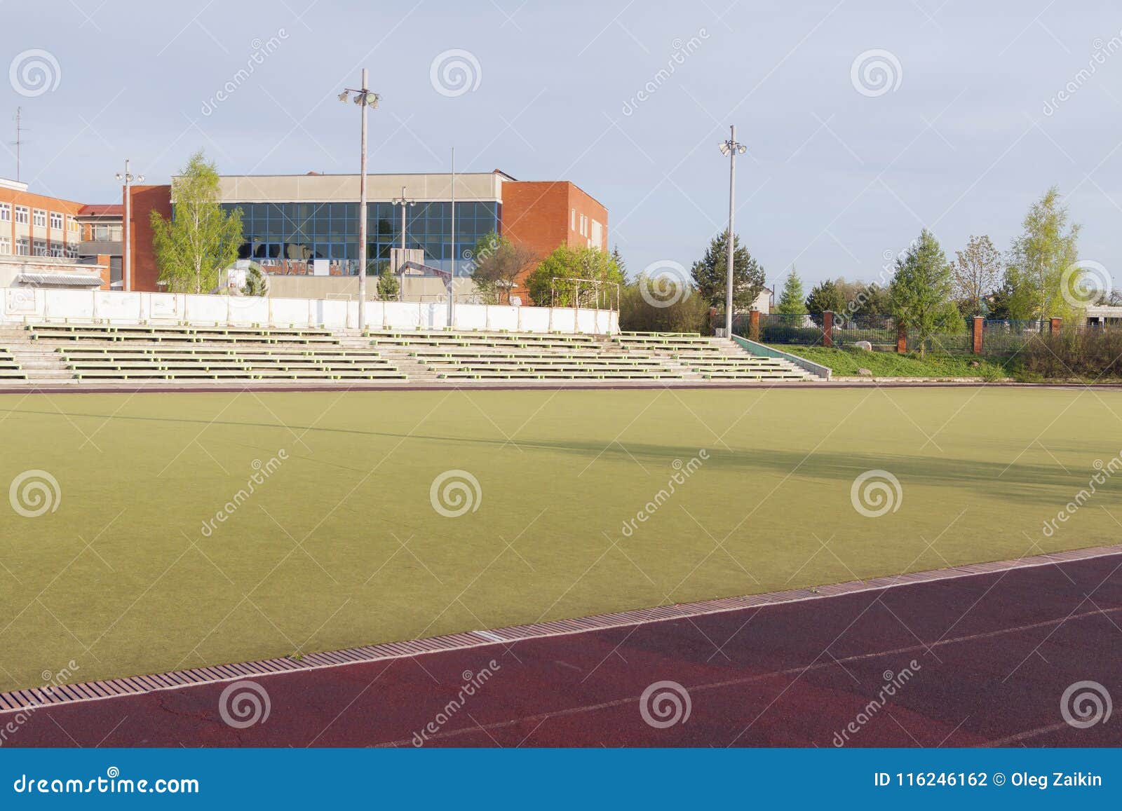 A small stadium stock photo. Image of summer, line, stadium - 116246162