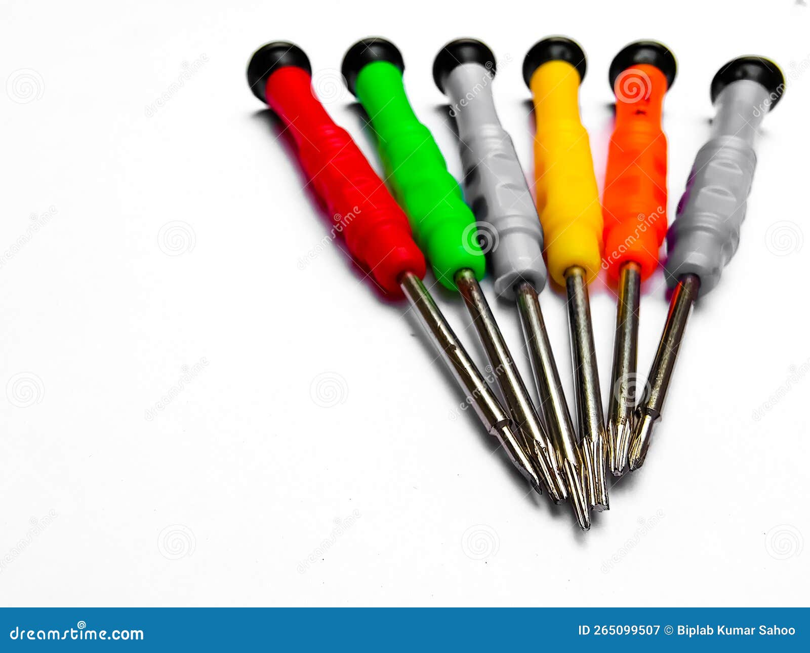 Small Screwdrivers Isolated on White Background. Precision Screwdriver ...