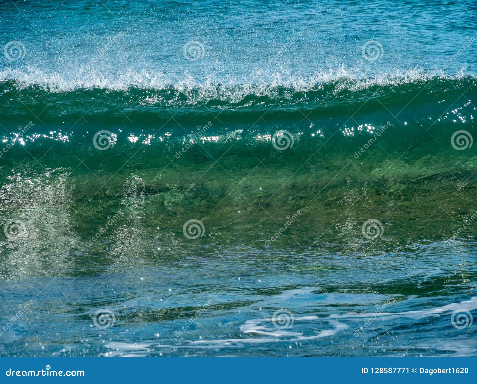 Small Sea Waves, Crete Island, Greece Stock Image - Image of clear ...